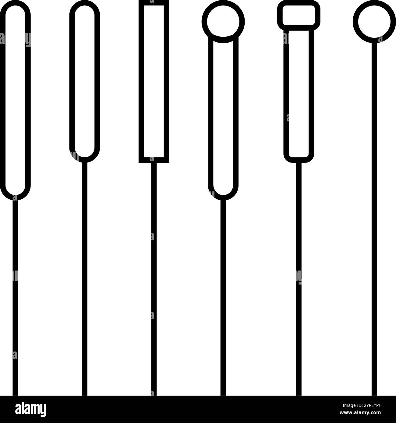 needles acupuncture line icon vector illustration Stock Vector Image ...