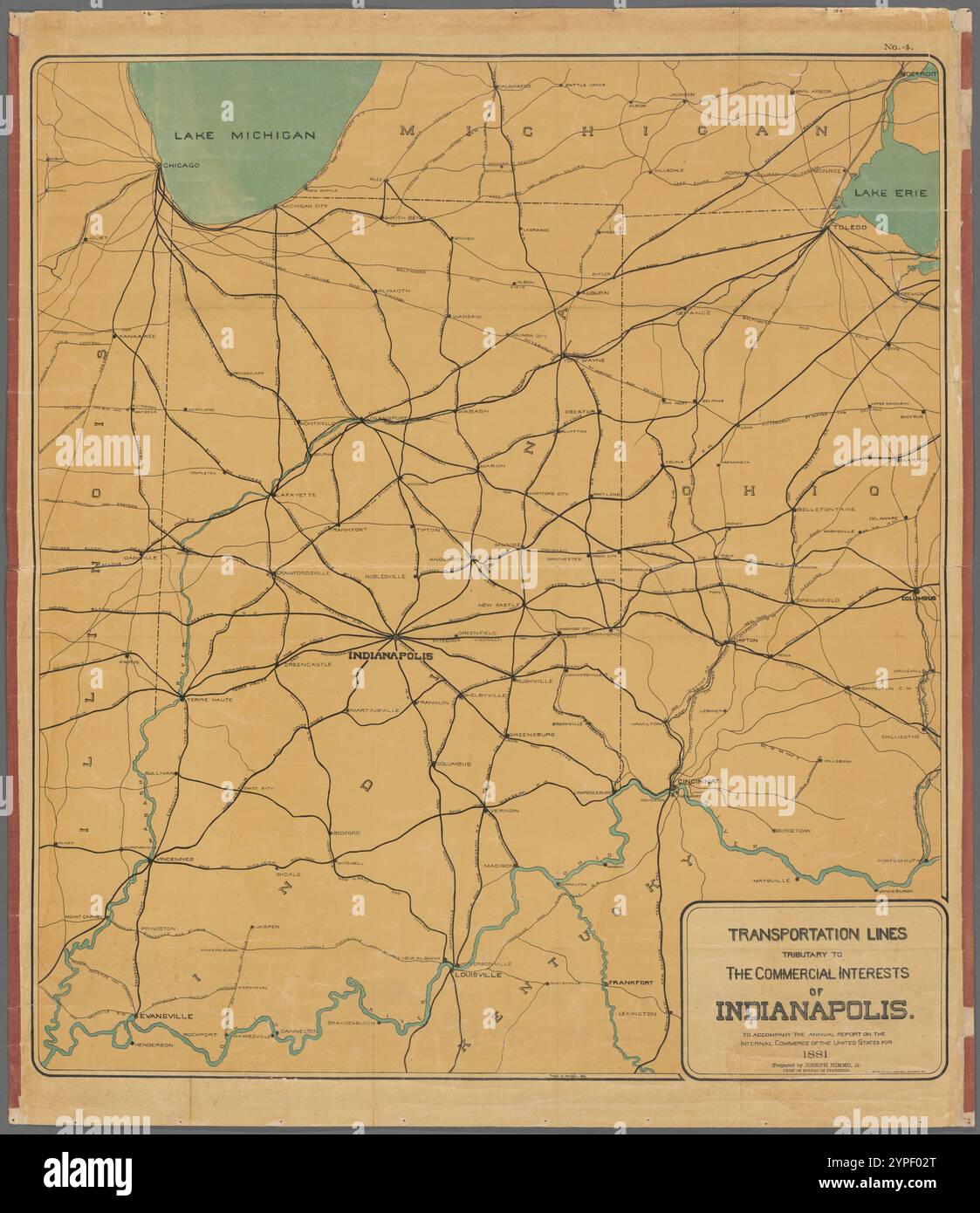 Indianapolis map 1909 hi-res stock photography and images - Alamy