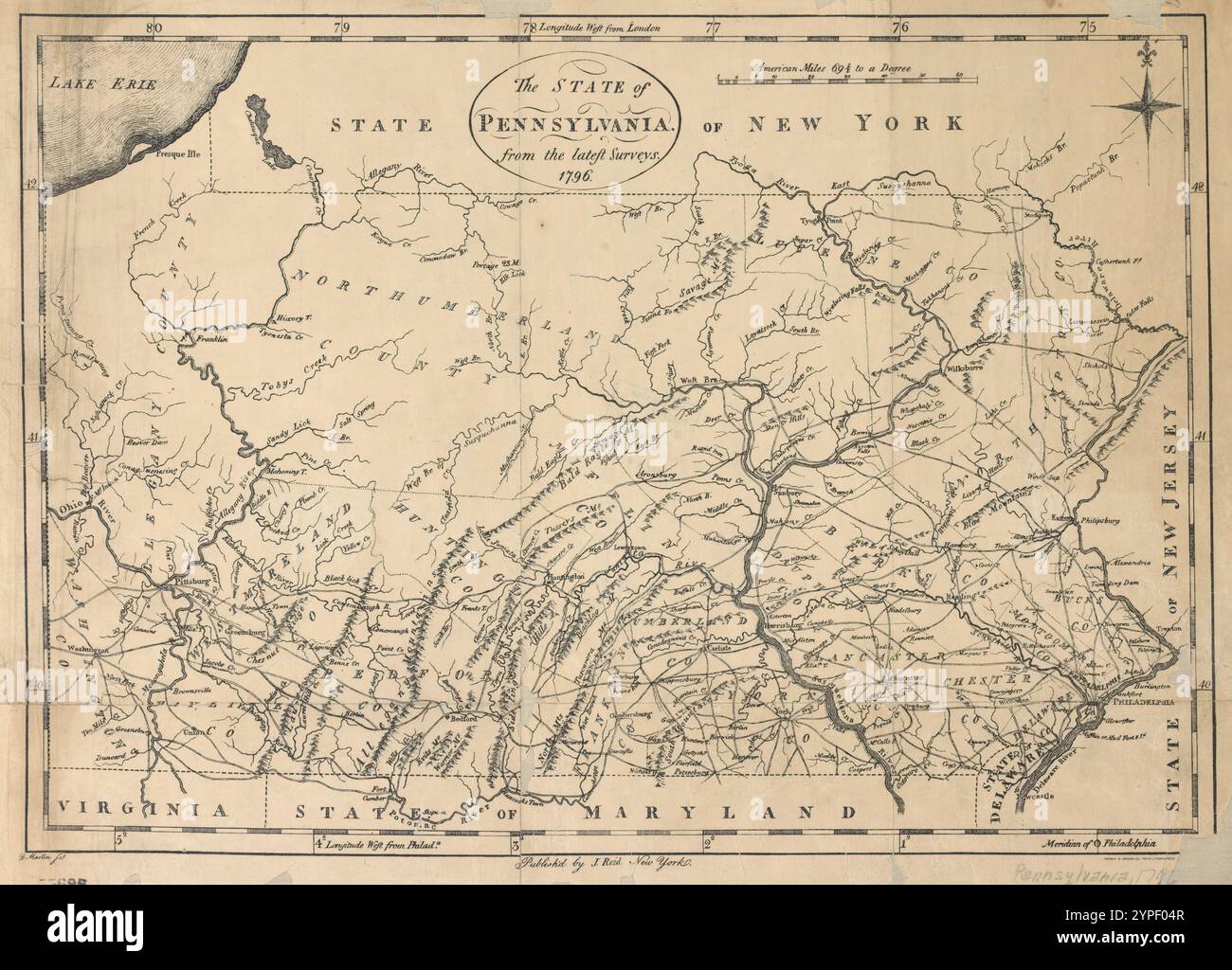 Pennsylvania maps early works to 1800 facsimiles hi-res stock ...