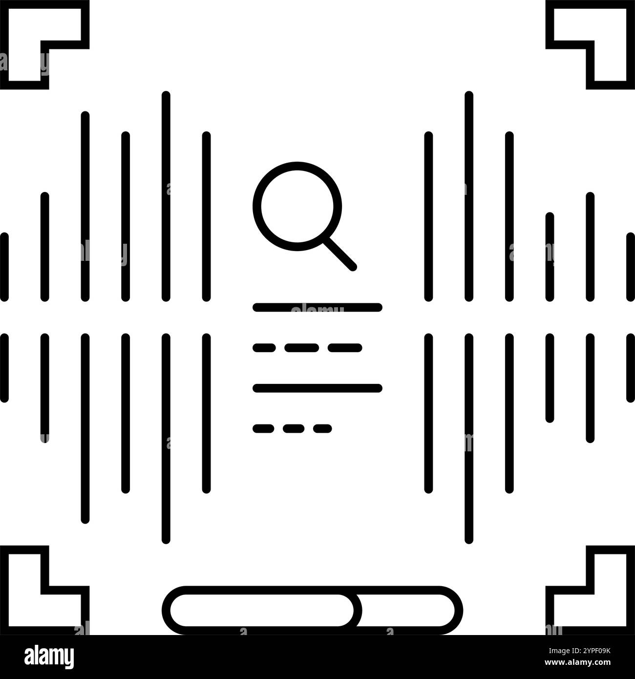 voice recognition line icon vector illustration Stock Vector Image ...