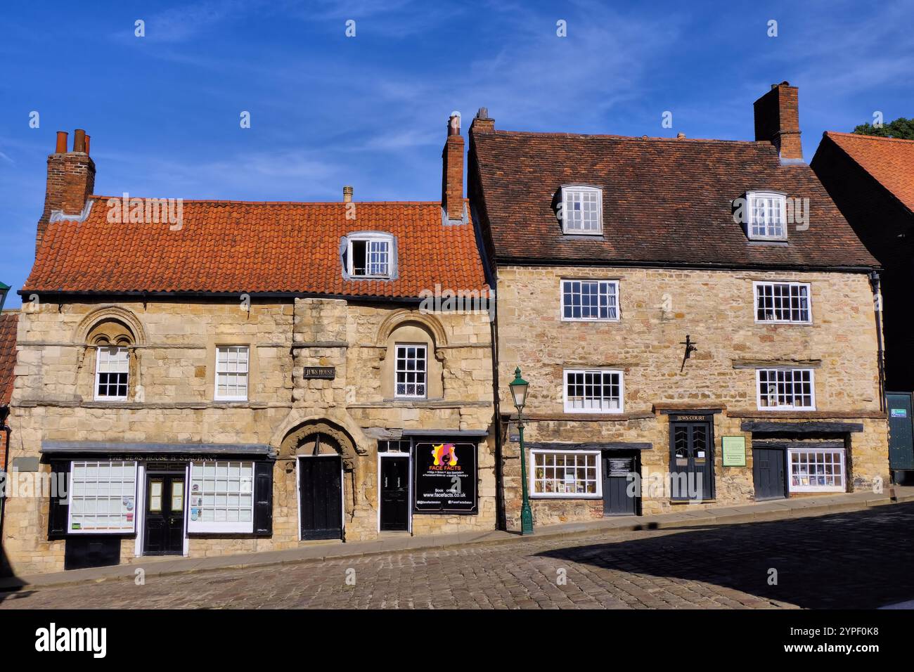 Lincoln: Jews Court and Jews House medieval buildings in Steep Hill and ...