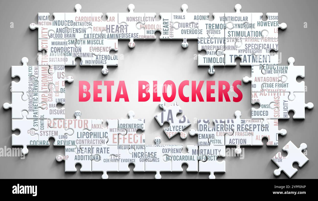 Beta blockers being a complex subject hi-res stock photography and ...