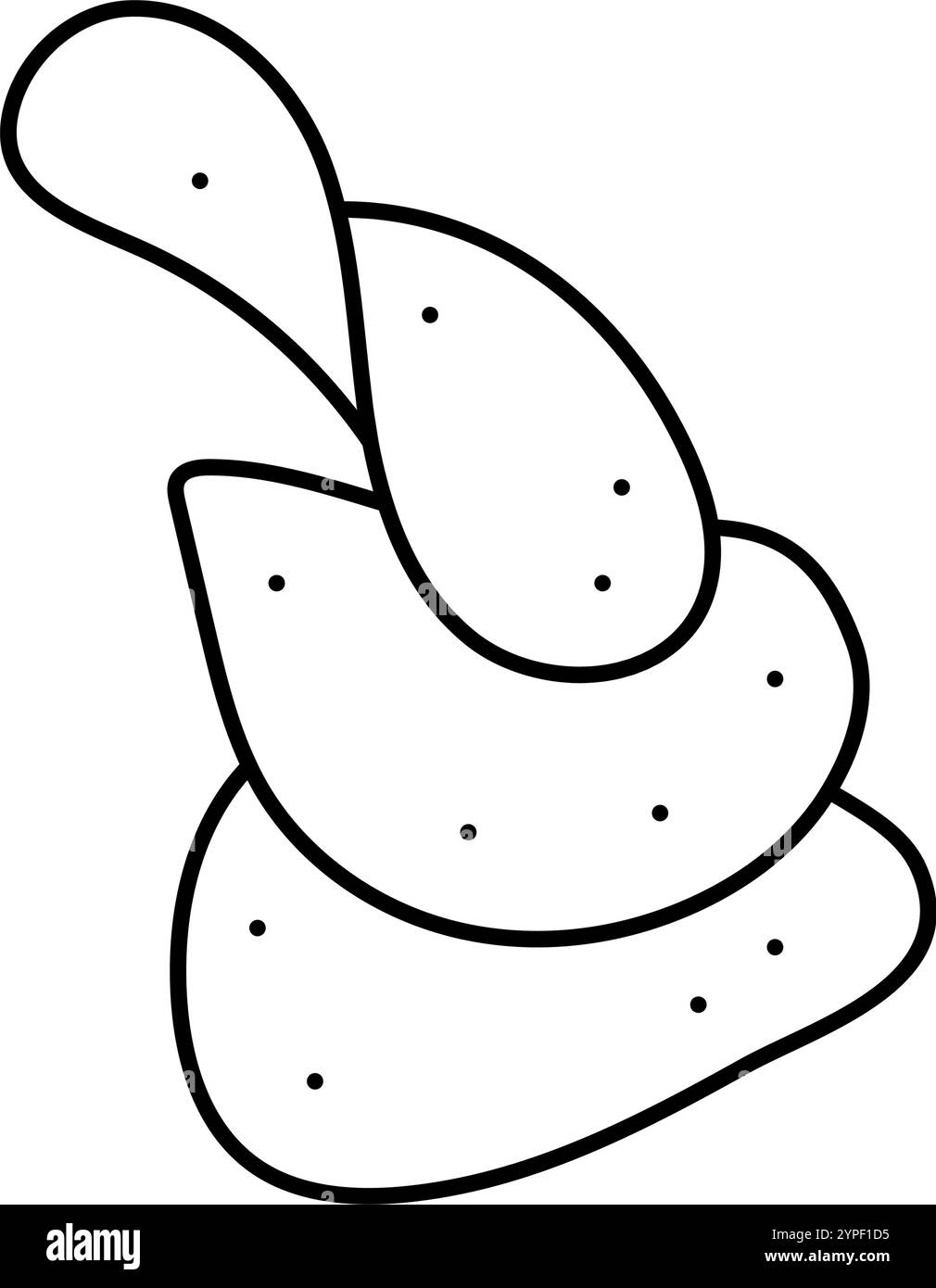 Potato salad snack fish Stock Vector Images - Alamy