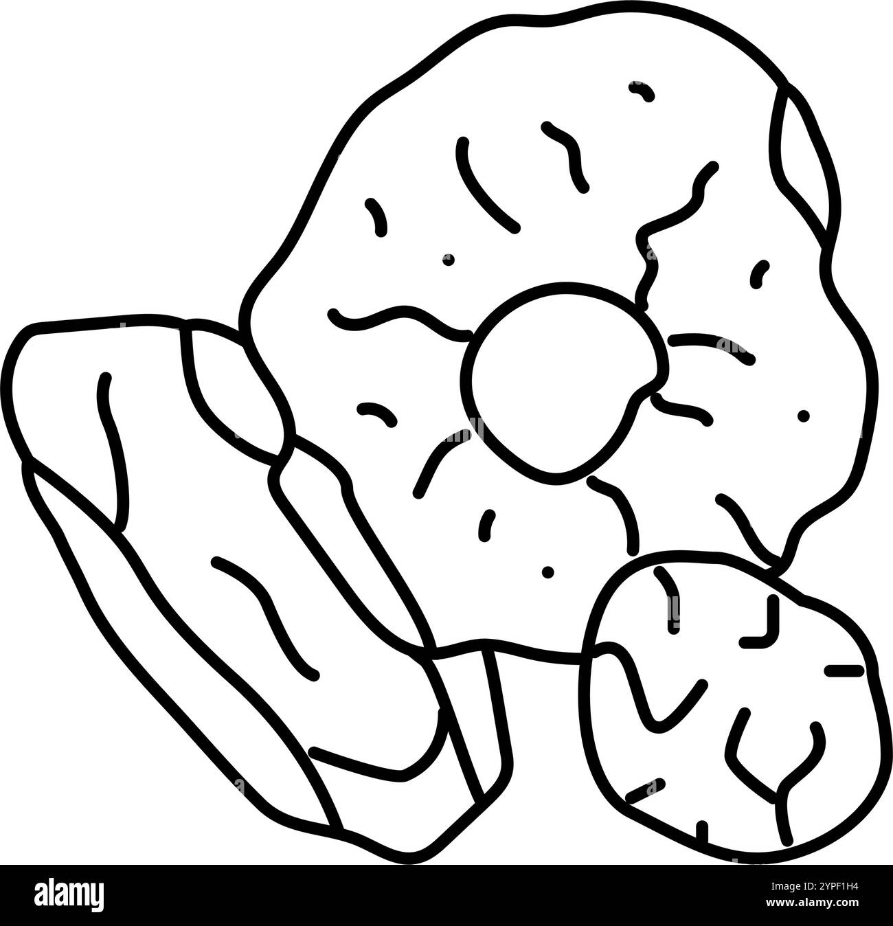 fruit slices snack food line icon vector illustration Stock Vector ...