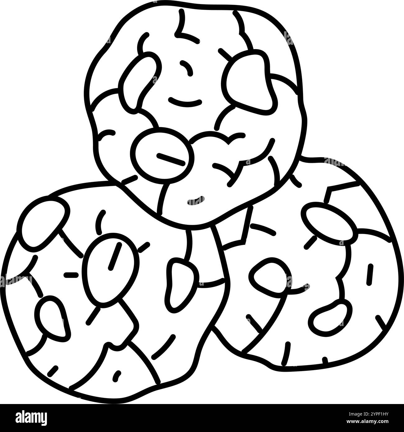 energy balls snack food line icon vector illustration Stock Vector ...