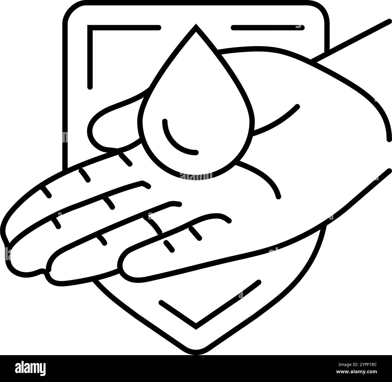 save water water saving line icon vector illustration Stock Vector ...