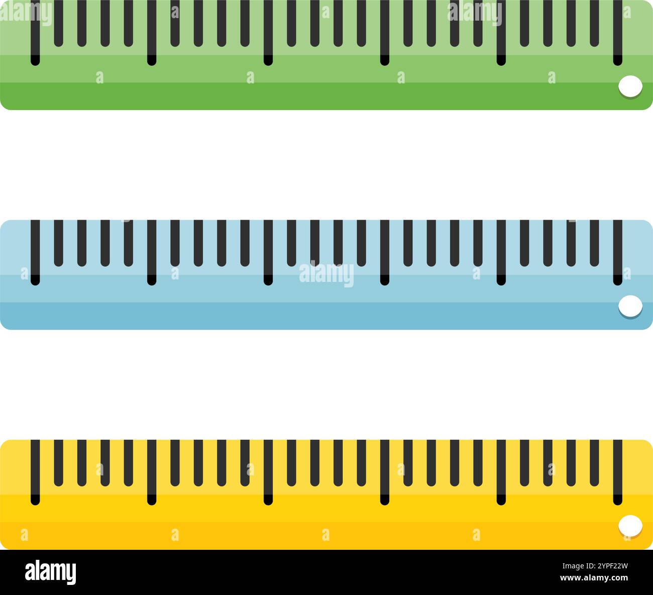 Metric measurement icon in flat style. Measure scale vector ...