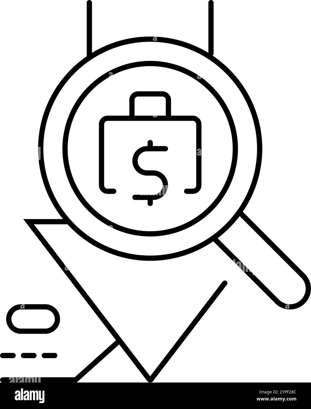 expense tracking budget planning line icon vector illustration Stock ...