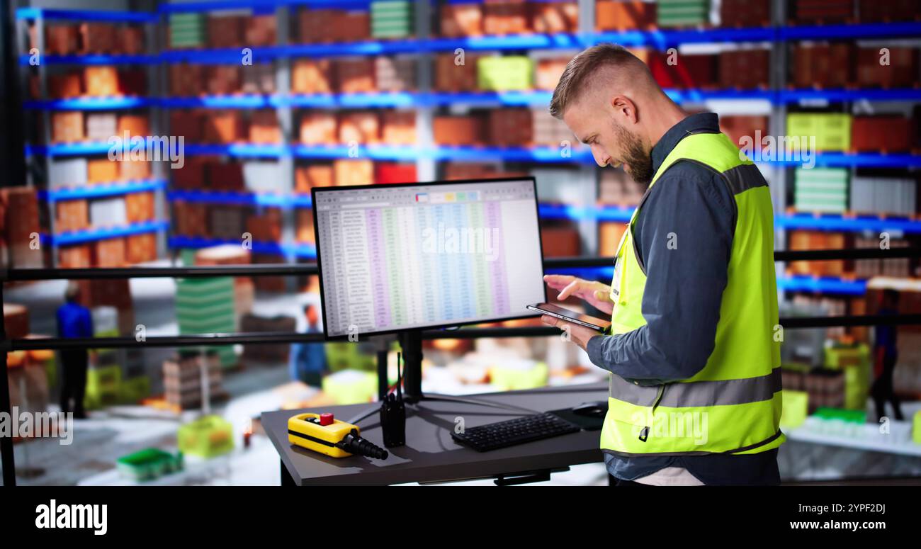 Logistics Warehouse Business. Inventory Management Using Spreadsheet ...