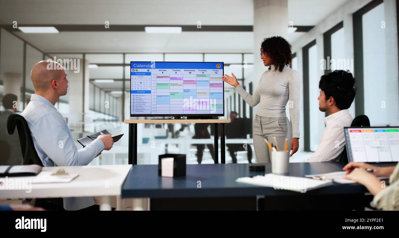 Digital Scrum Agenda Schedule And Gantt Chart Software Stock Photo - Alamy