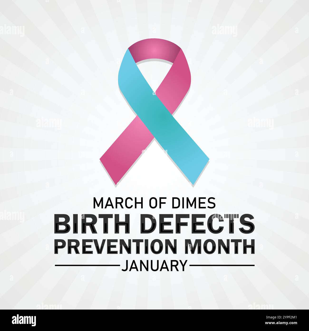 March of Dimes Birth Defects Prevention Month January. Holiday concept ...