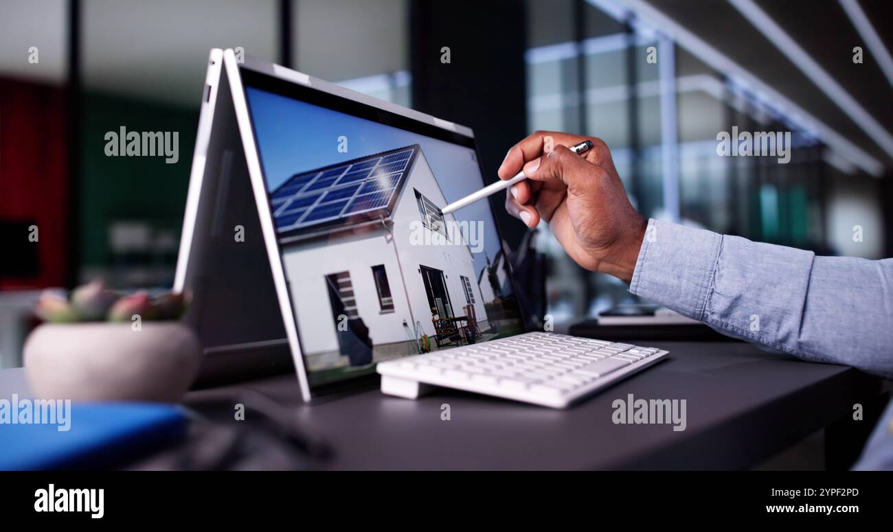 African American Web Developer Programmer. Coding Software Stock Photo ...