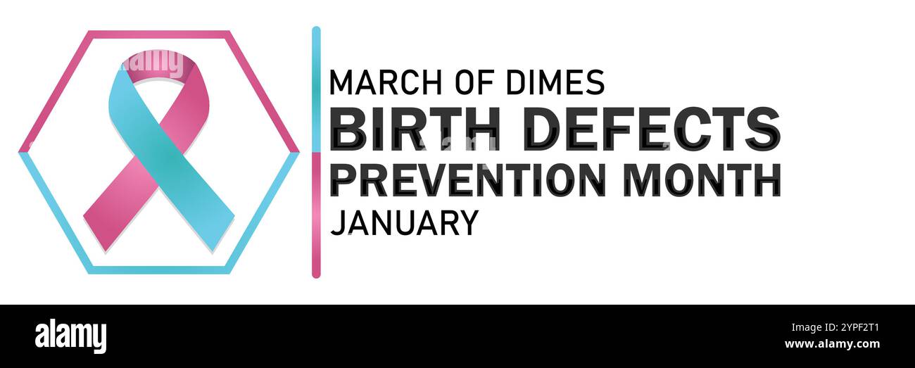 March of Dimes Birth Defects Prevention Month January Vector ...