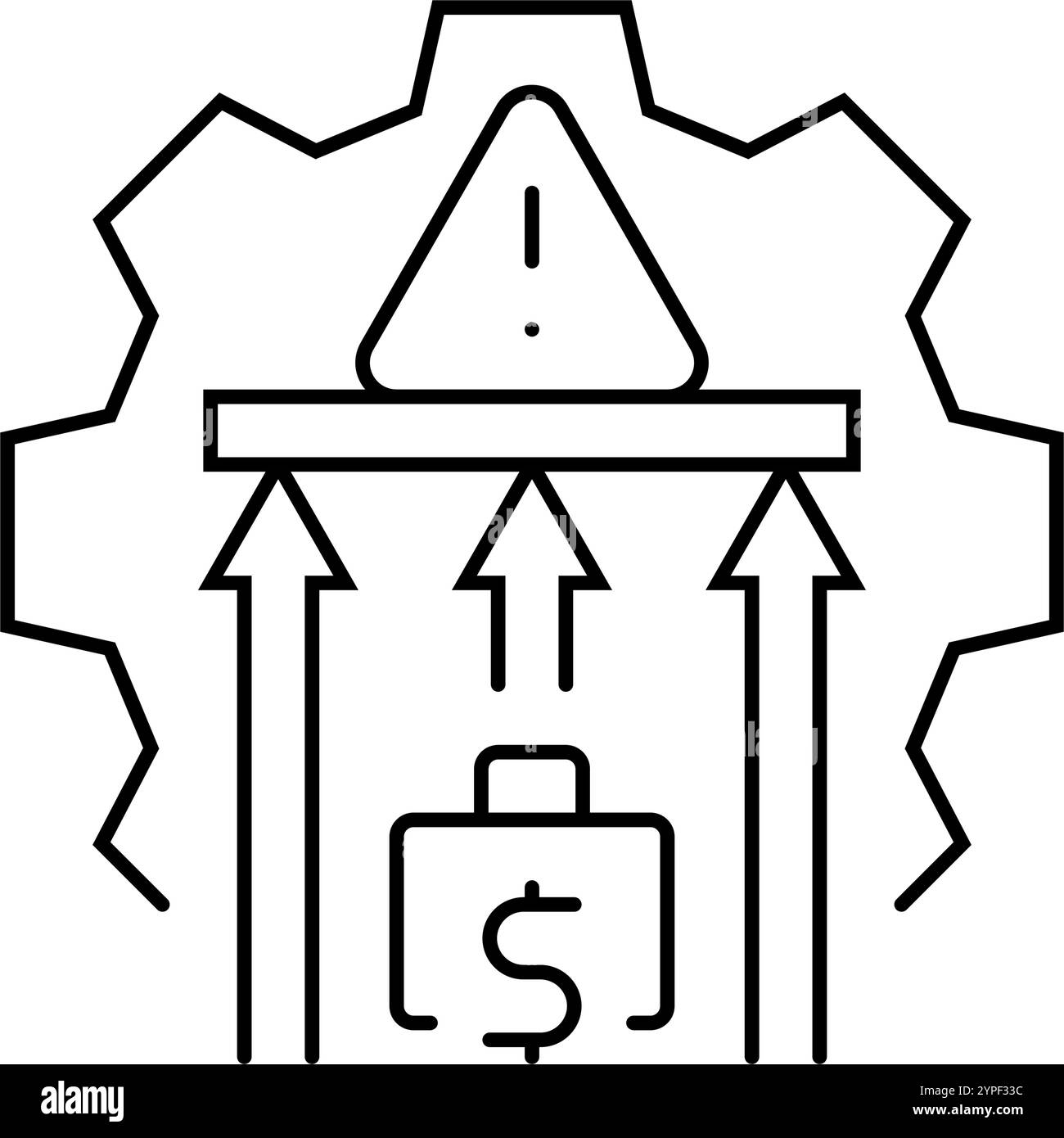 spending limits budget planning line icon vector illustration Stock ...