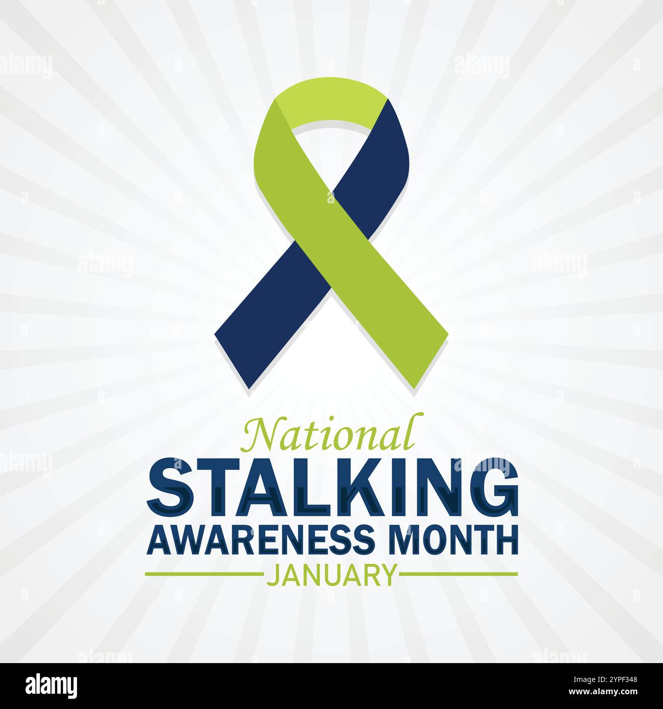 National Stalking Awareness Month January. Holiday concept. Template ...