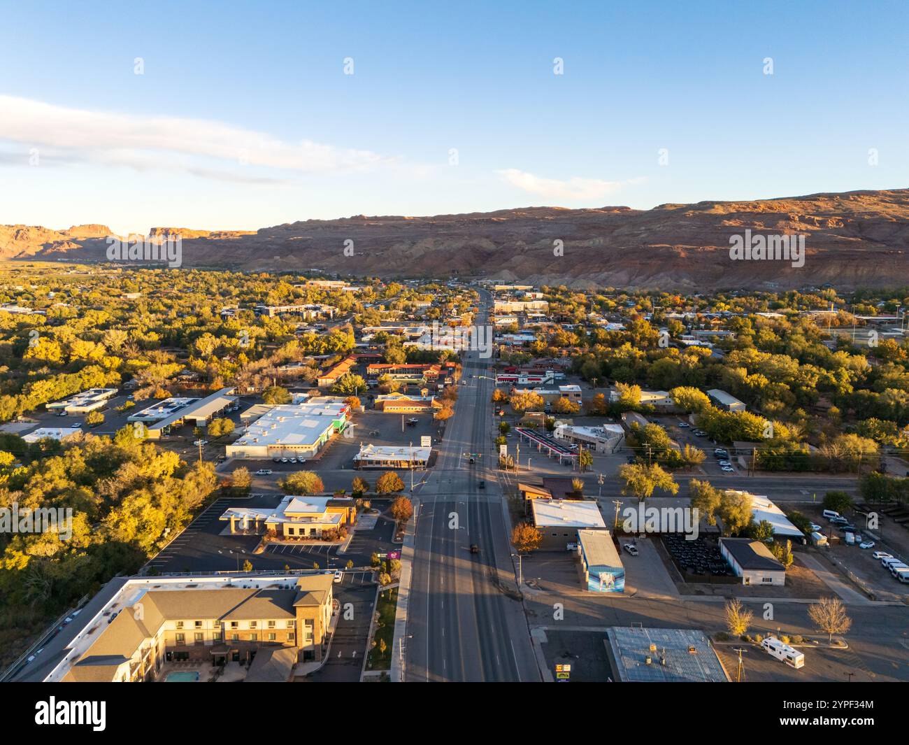 Aerial moab utah over trees hi-res stock photography and images - Alamy