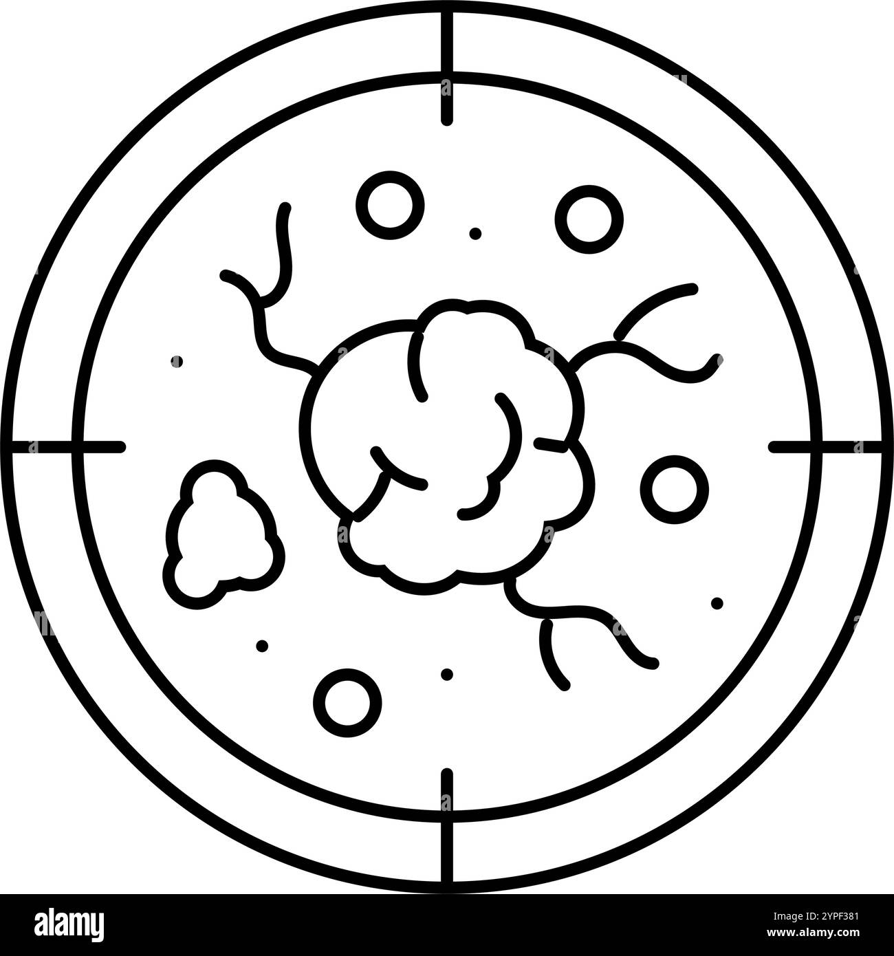 targeted therapy cancer treatment line icon vector illustration Stock ...