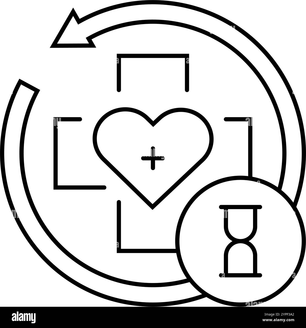 medication schedule cancer treatment line icon vector illustration ...