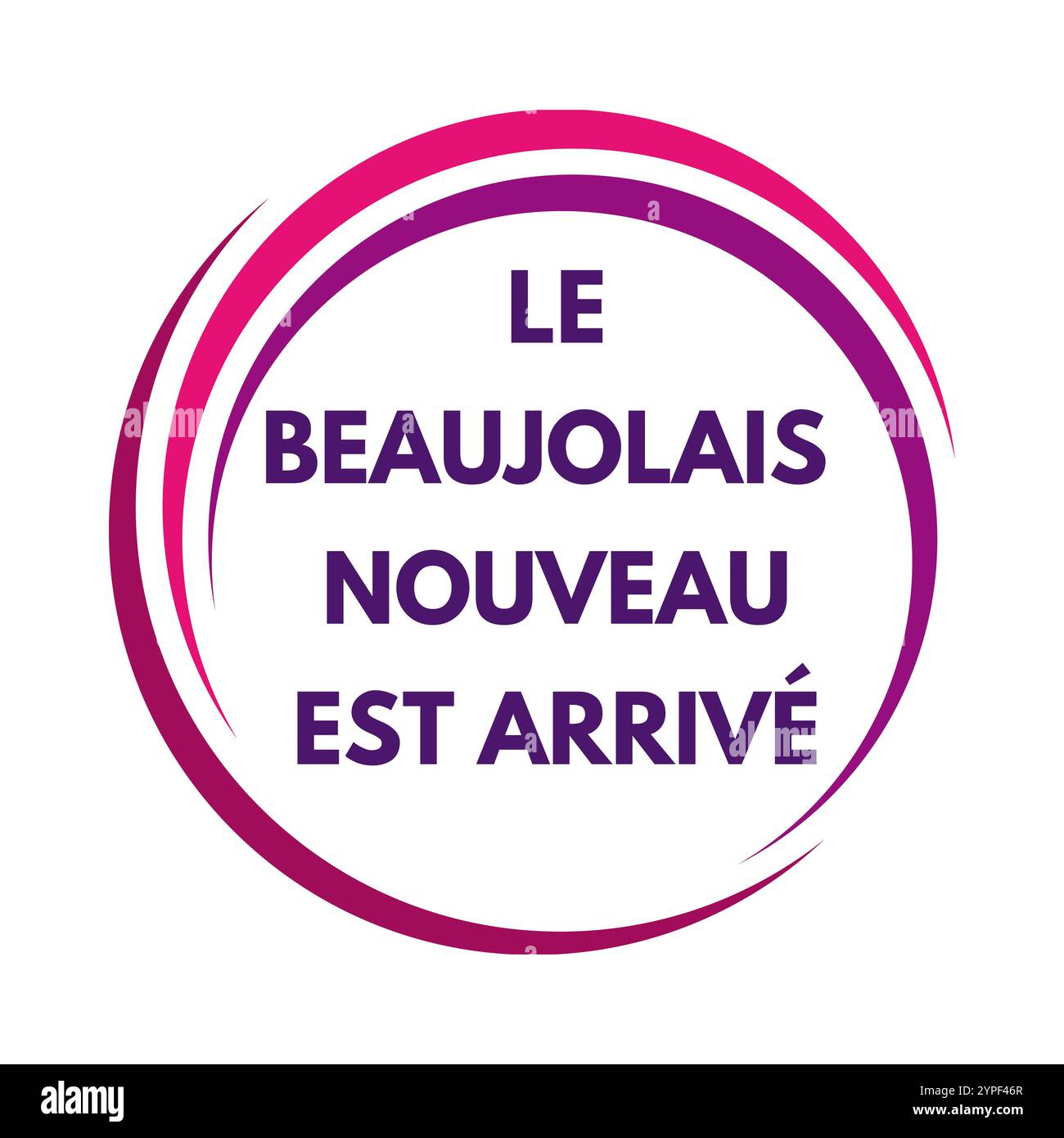 The new Beaujolais wine has arrived symbol icon called le Beaujolais ...