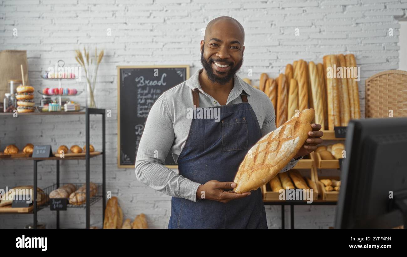 African american bakery worker in hi-res stock photography and images ...