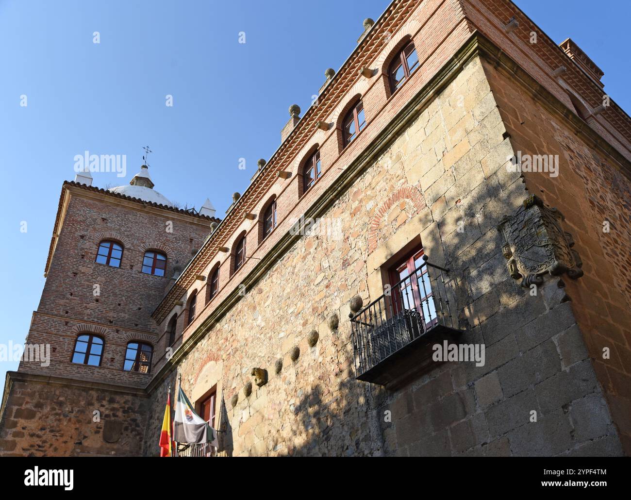 Facade of the the Toledo-Moctezuma Palace in the historic city centre ...