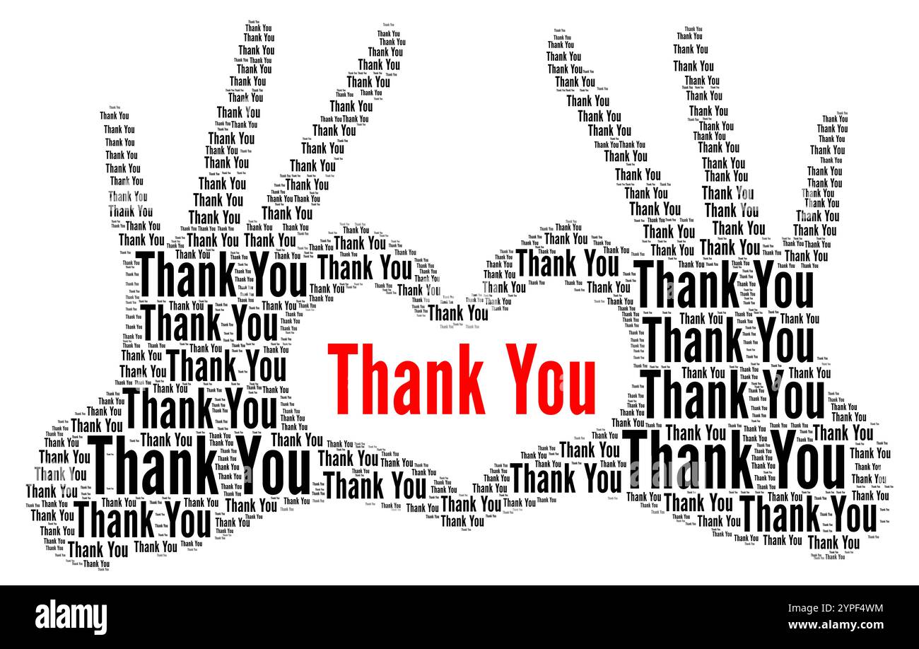 Thank sign icon gratitude symbol Cut Out Stock Images & Pictures - Alamy