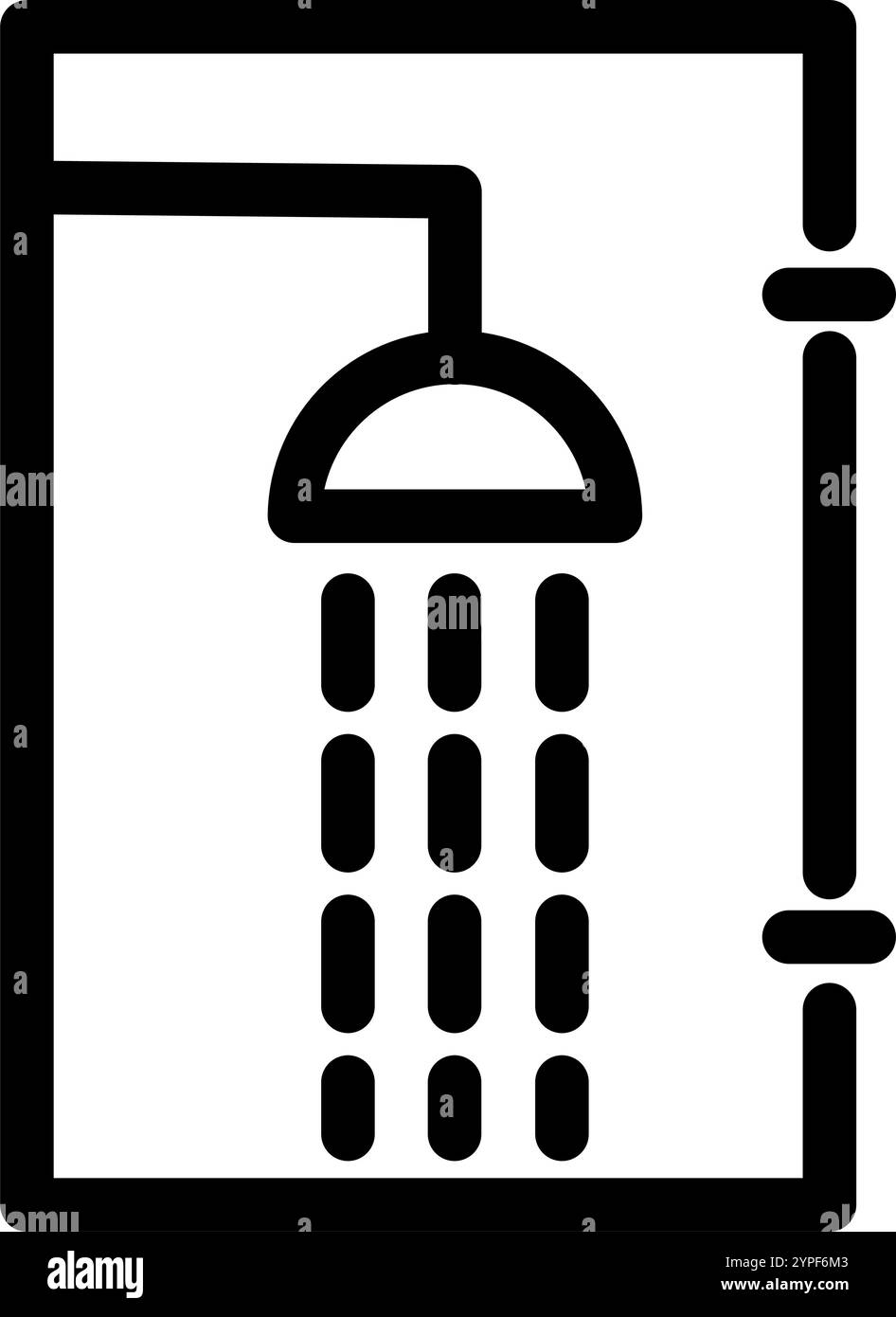 Shower cabinet icon symbol - Shower to get clean vector illustration ...