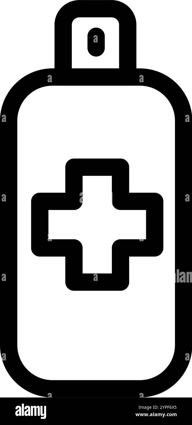 Disinfection icon symbol - First aid Disinfection spray vector ...