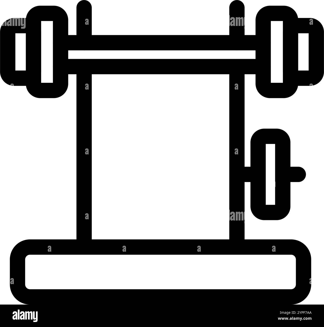 Fitness weight instrument to gain strength and muscles - Flat icon ...
