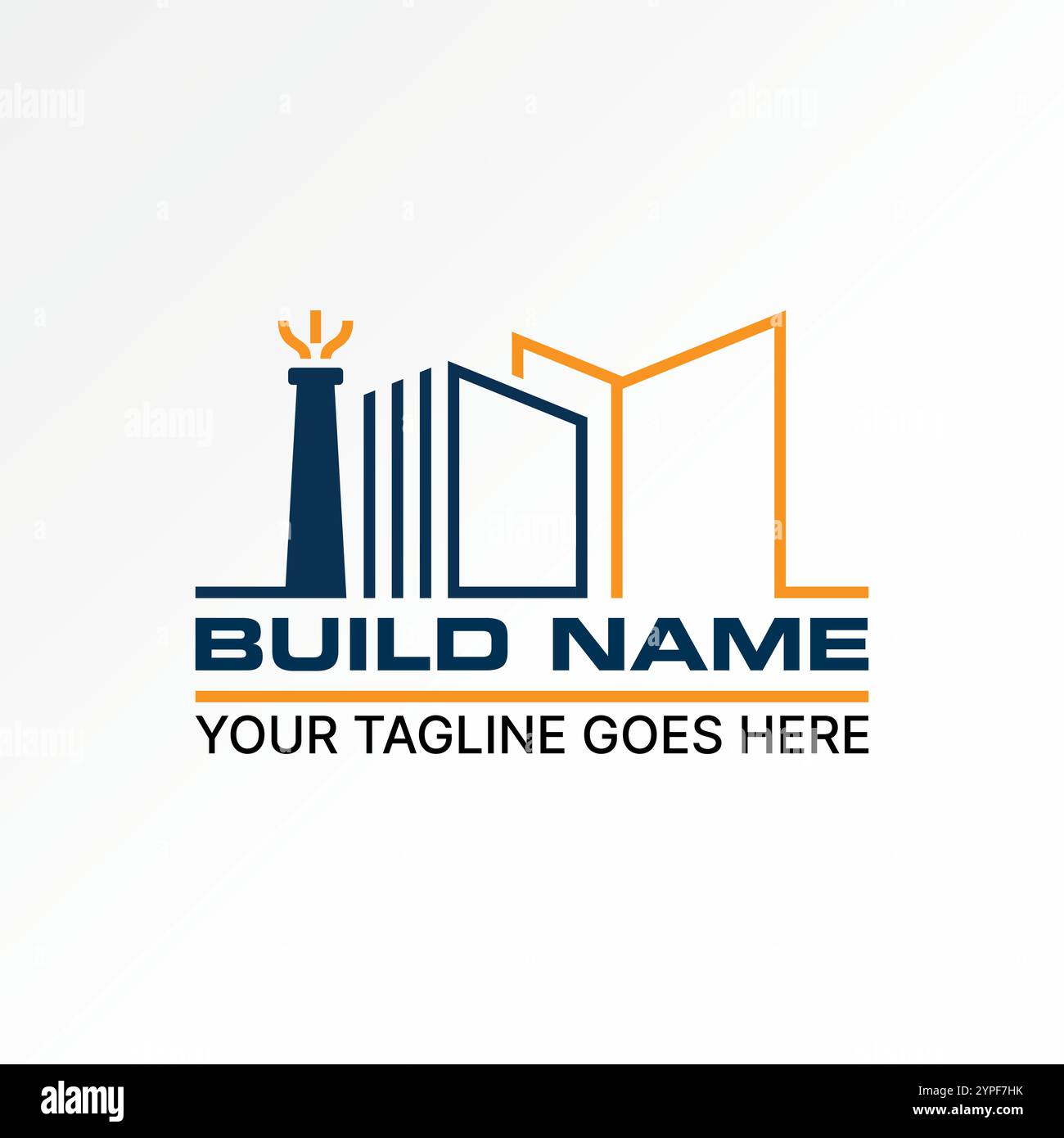 Oil refinery stack tower Stock Vector Images - Alamy