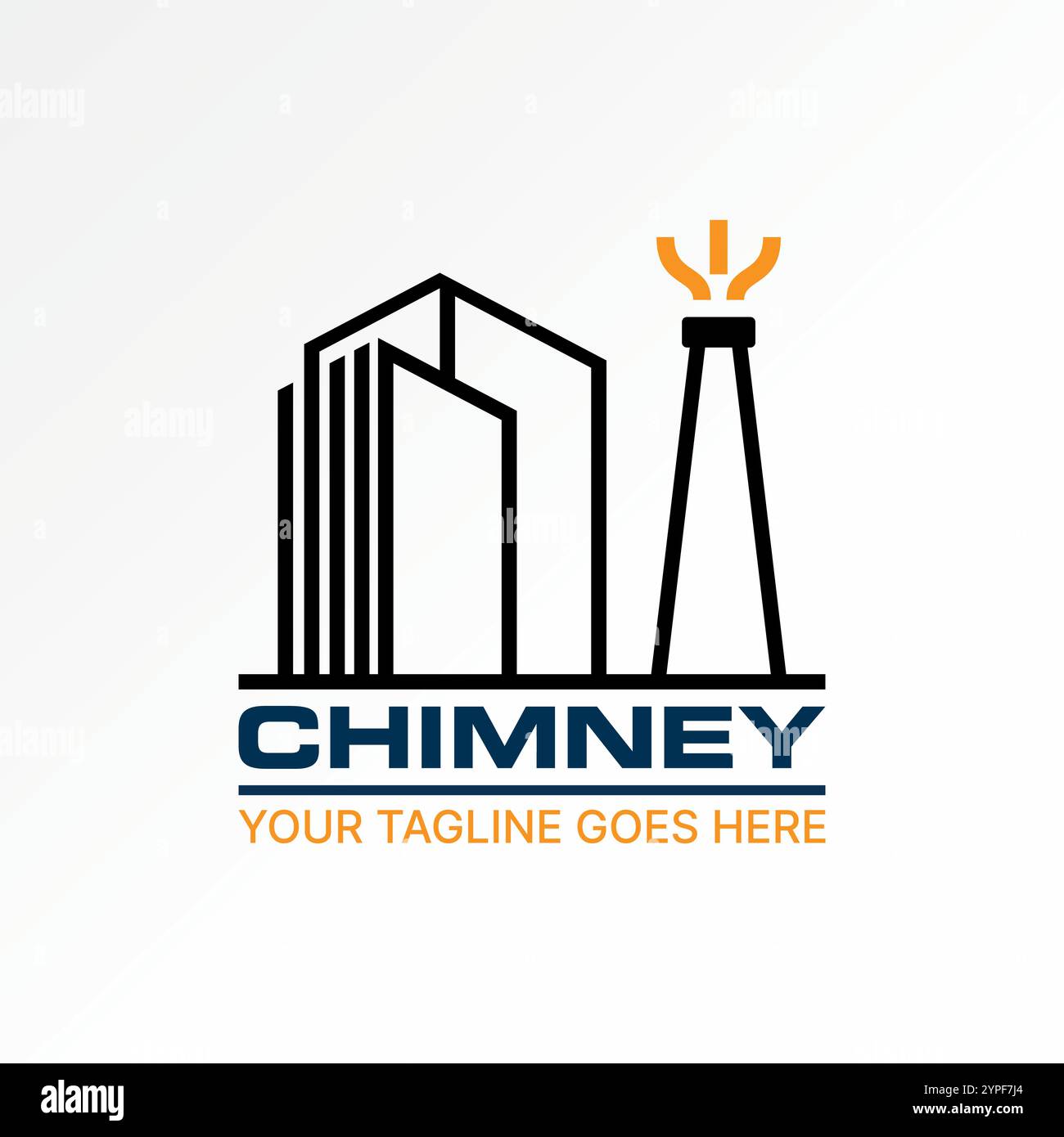 Gas flare flare stack Stock Vector Images - Alamy