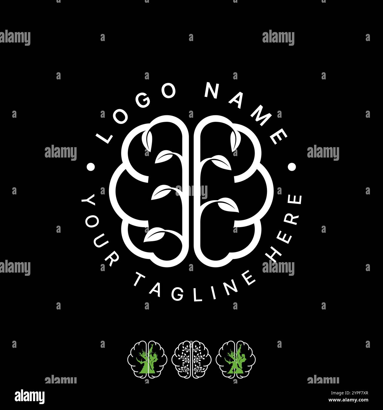 Logo design graphic concept creative premium vector stock image graphic two brain head human ...