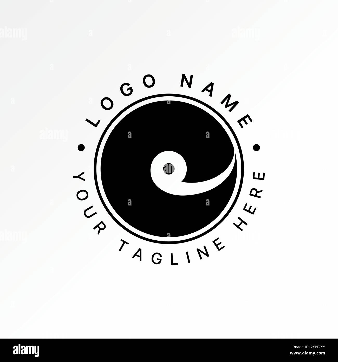Logo design graphic concept creative premium vector stock image graphic initial E font circle ...