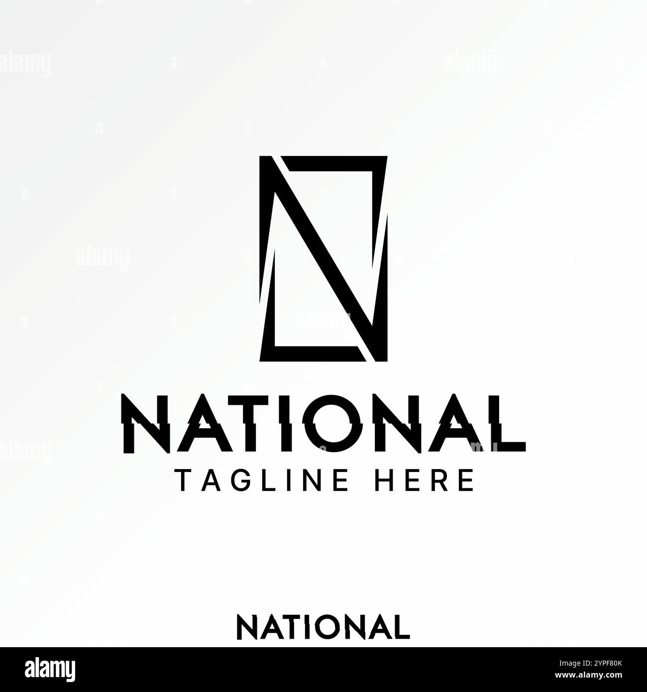 Logo design graphic concept creative premium vector stock image graphic initial N or Z line font ...