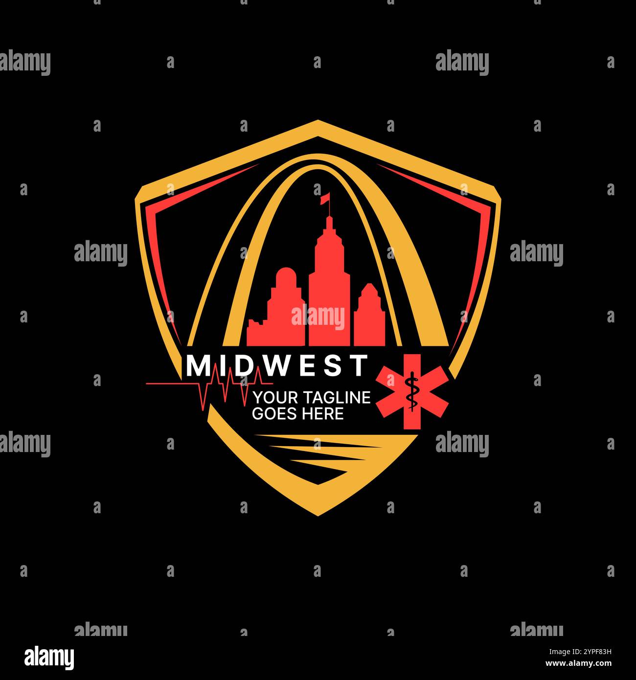 Logo design graphic concept creative premium vector stock graphic guard ...