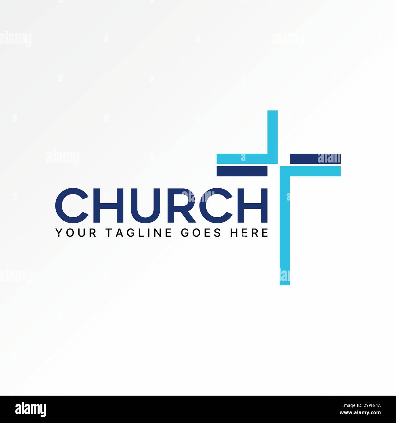 Logo design graphic concept creative premium vector stock image graphic text word Church ...