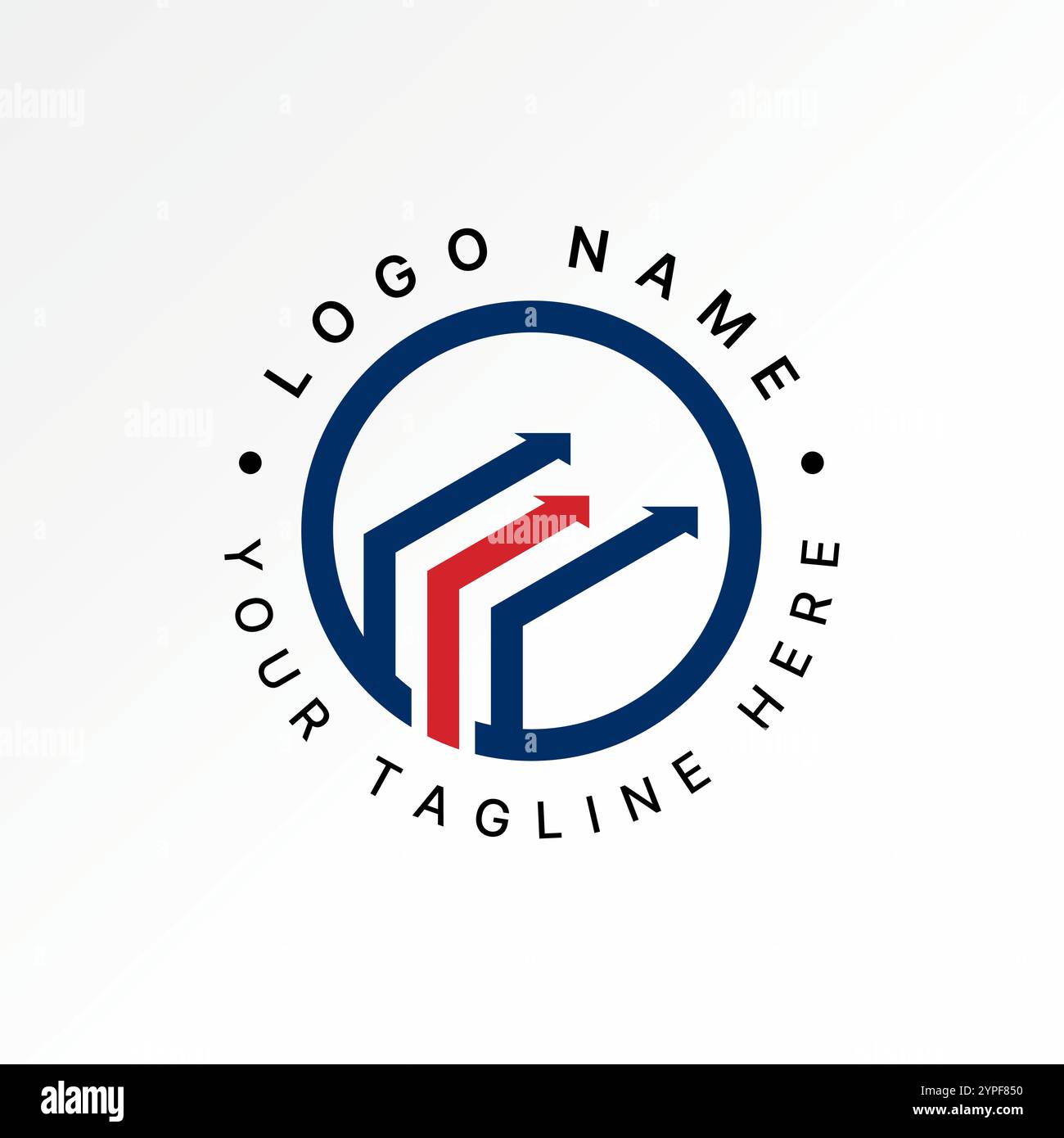 Logo design graphic concept creative premium vector stock image graphic three lines arrow 3D ...