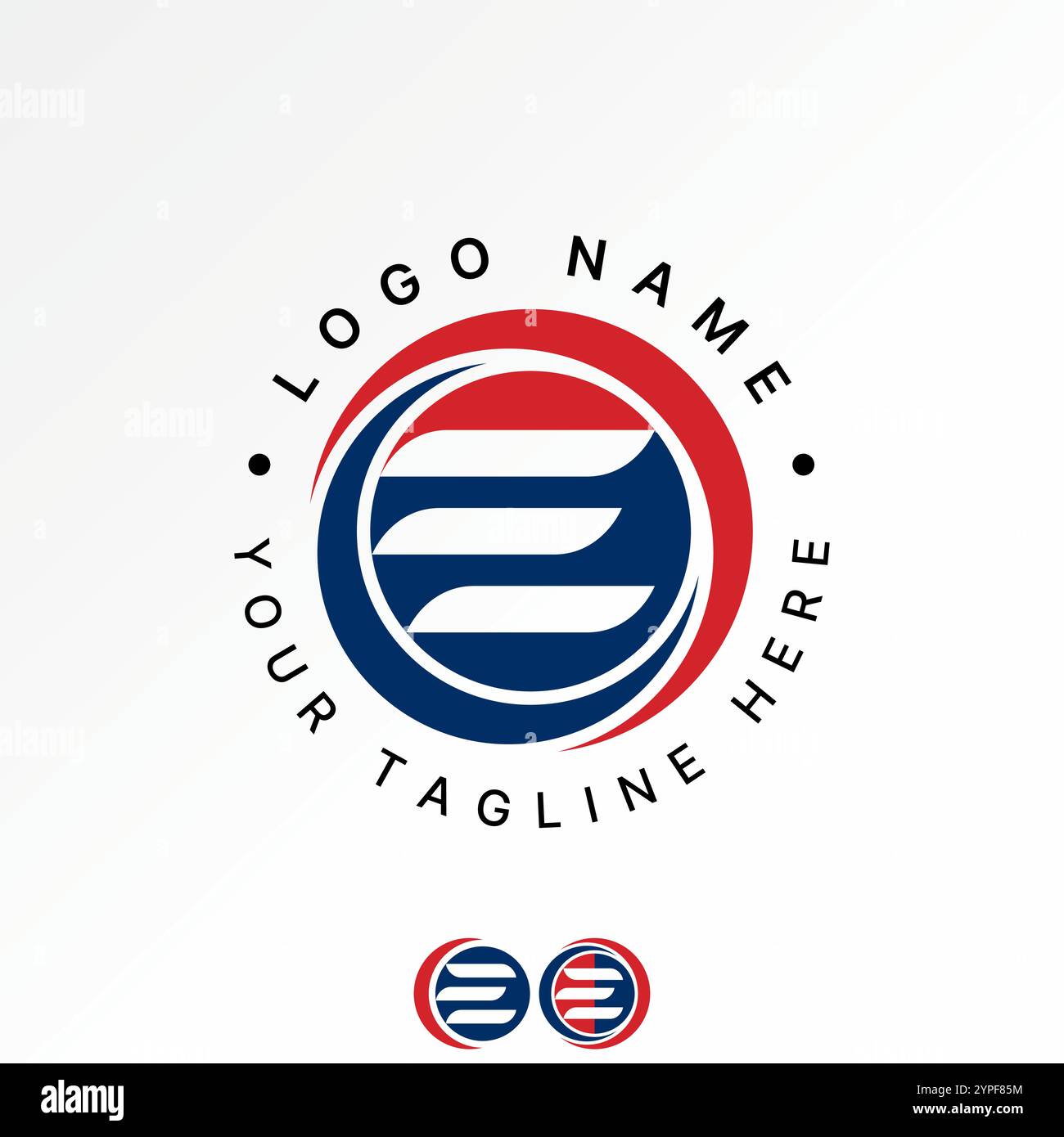 Logo design graphic concept creative premium vector stock image graphic three lines wave initial ...