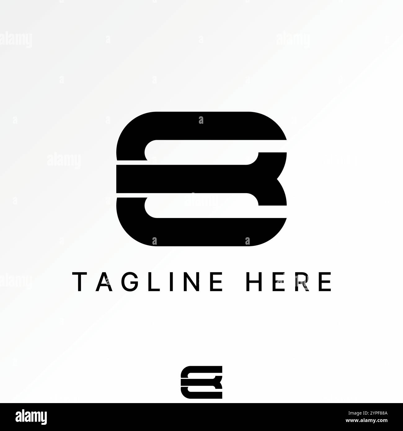 Logo design graphic concept creative premium vector stock image graphic initial ET CB EB font ...