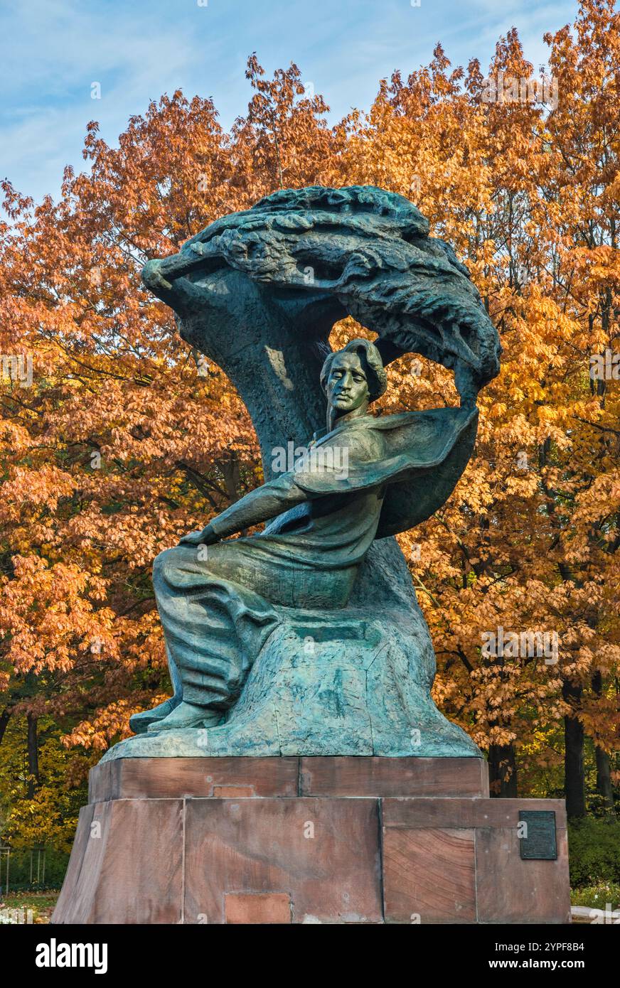 Frederic Chopin monument, created by Wacław Szymanowski in 1926 ...