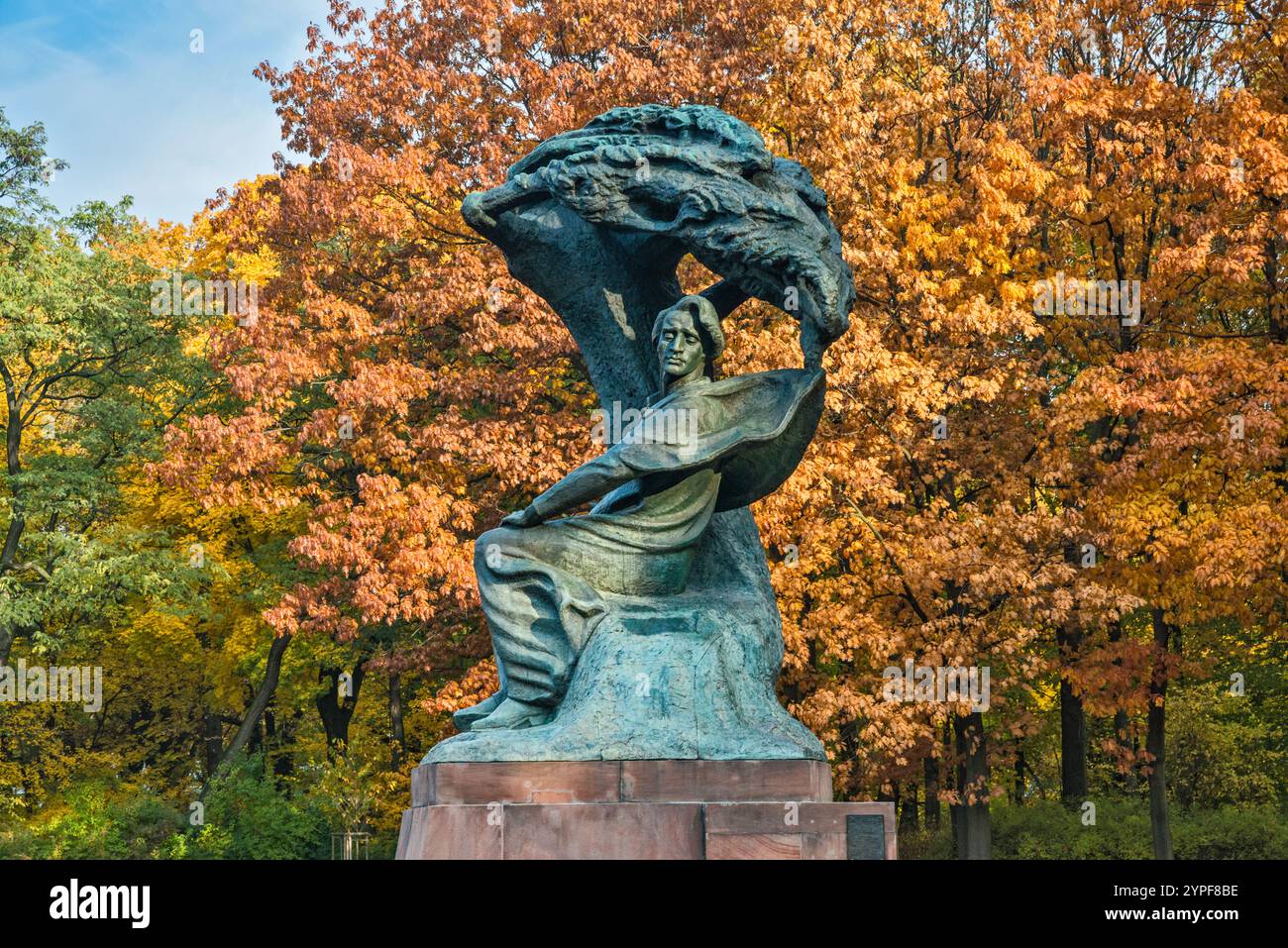 Frederic Chopin monument, created by Wacław Szymanowski in 1926 ...