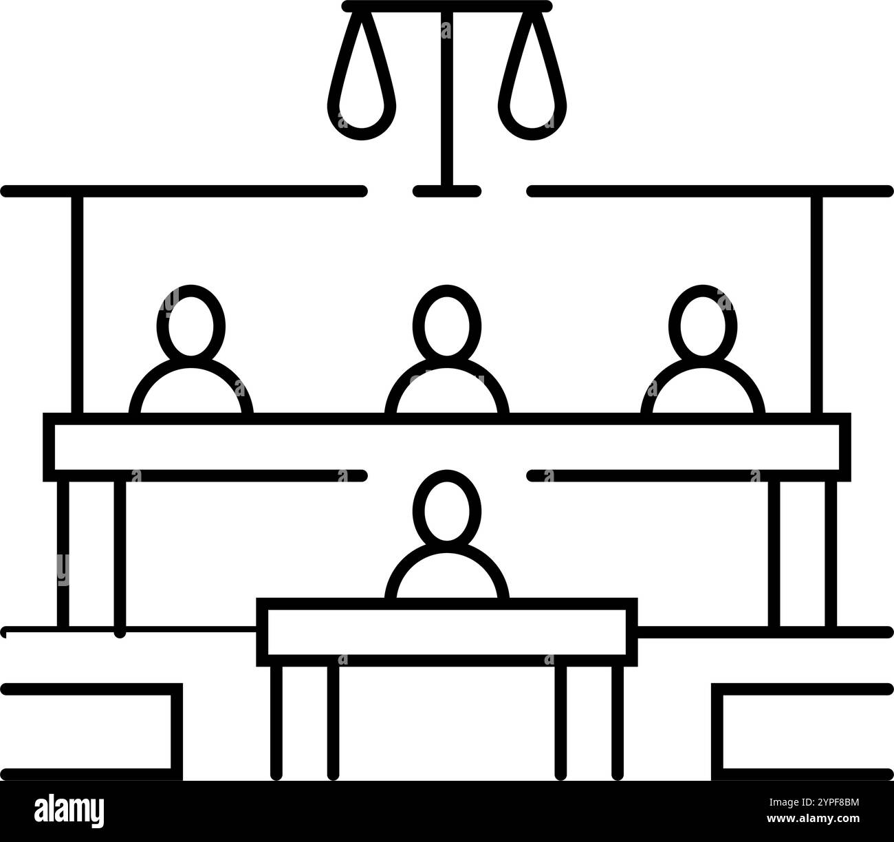 Courtroom corporate law icon hi-res stock photography and images - Alamy