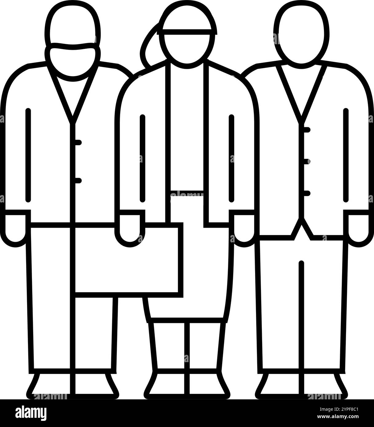 legal team corporate law line icon vector illustration Stock Vector ...