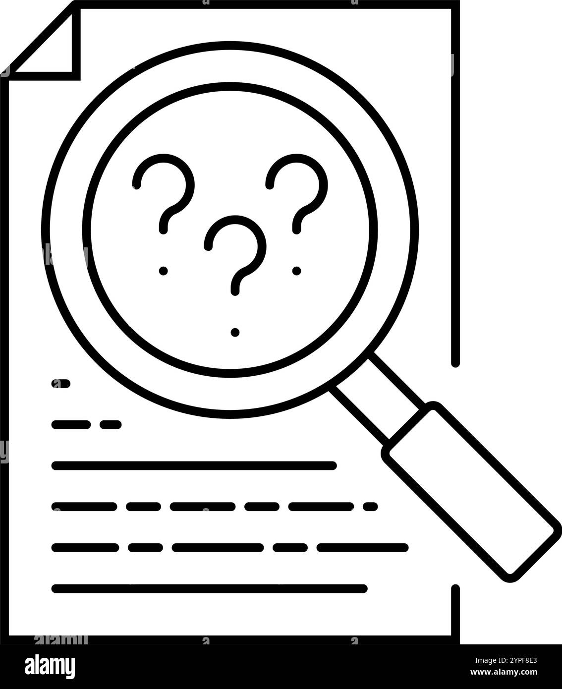 document review corporate law line icon vector illustration Stock ...