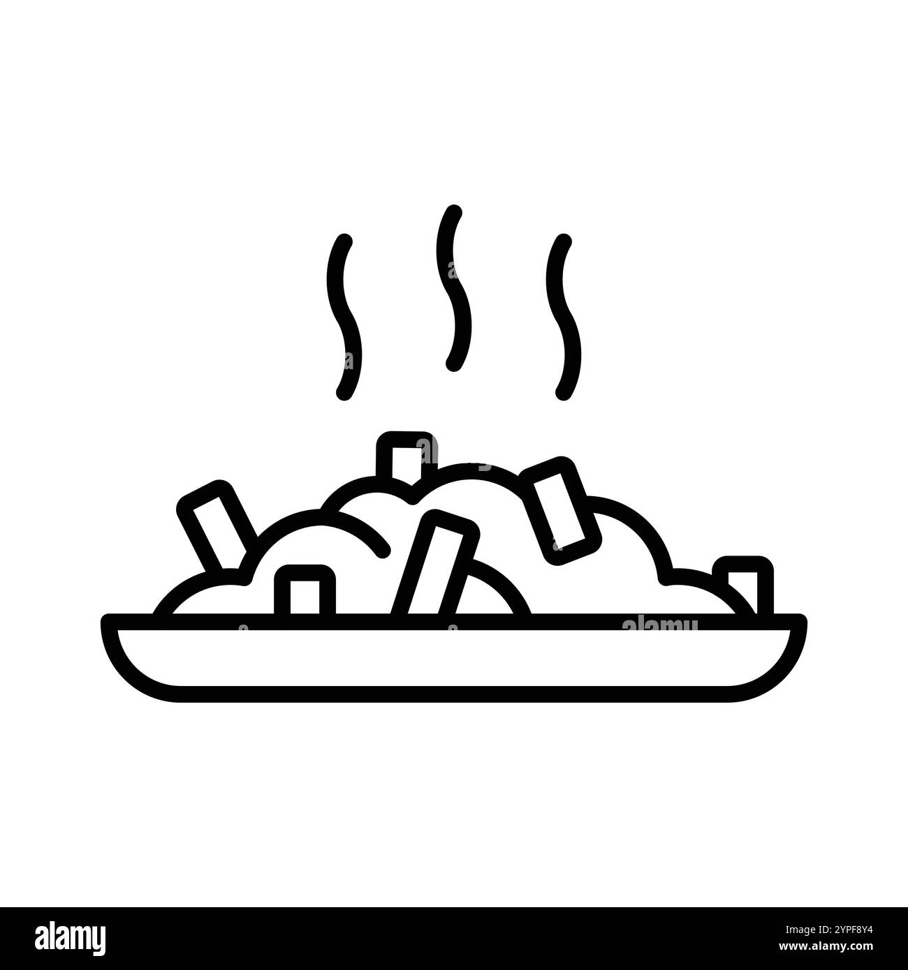 Poutine icon traditional quebec meal with french fries gravy and cheese ...