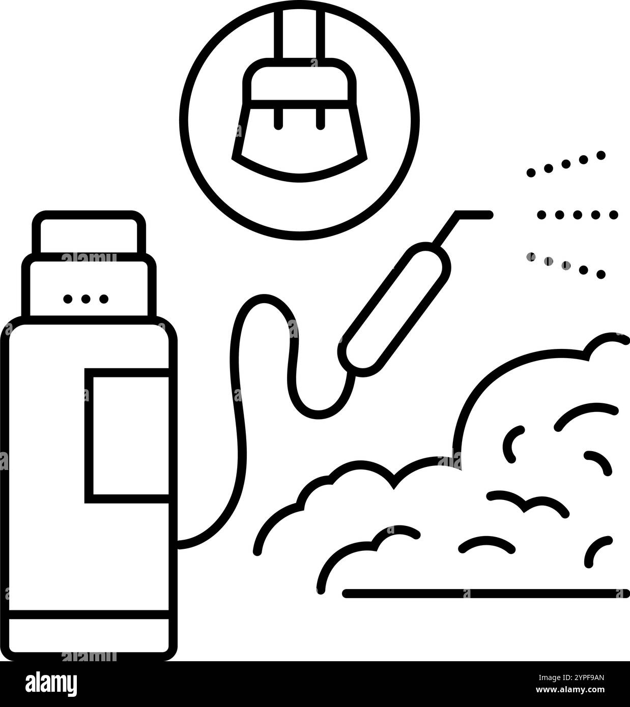 window caulking sealing home line icon vector illustration Stock Vector ...