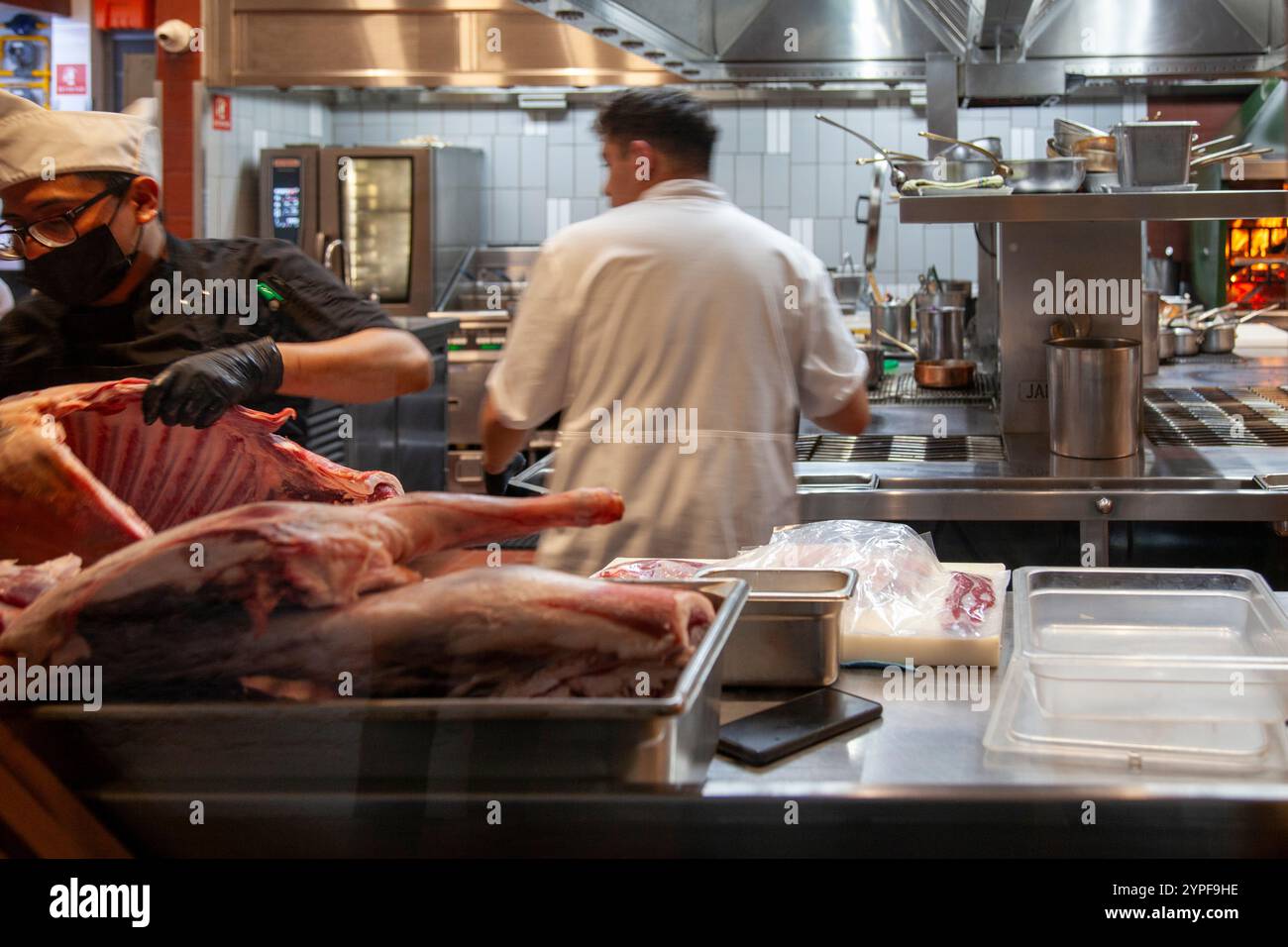 Maximo Restaurant Kitchen in Roma Norte, Mexico City, Mexico Stock ...