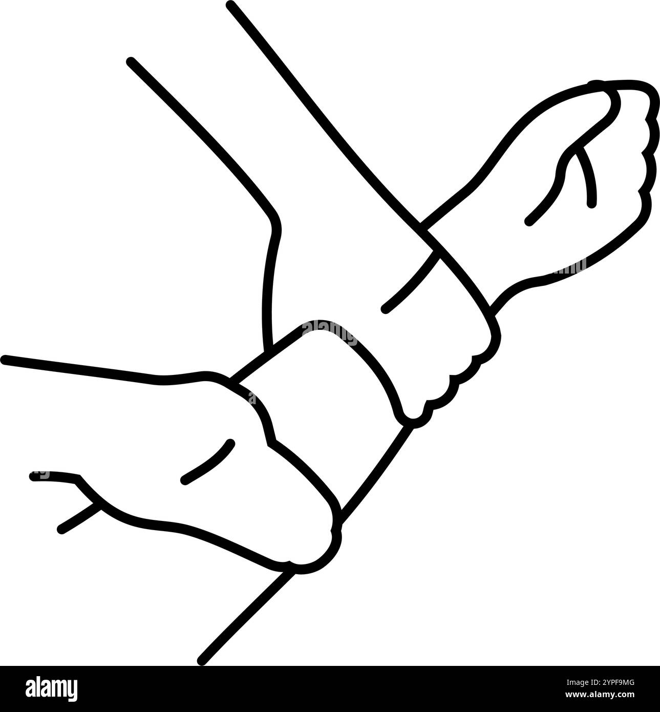 arms massage therapy line icon vector illustration Stock Vector Image ...