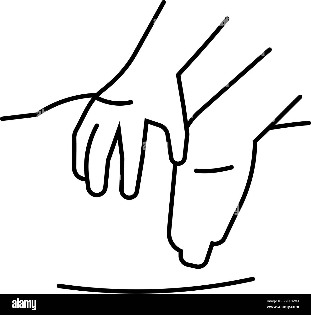 glutes massage therapy line icon vector illustration Stock Vector Image ...