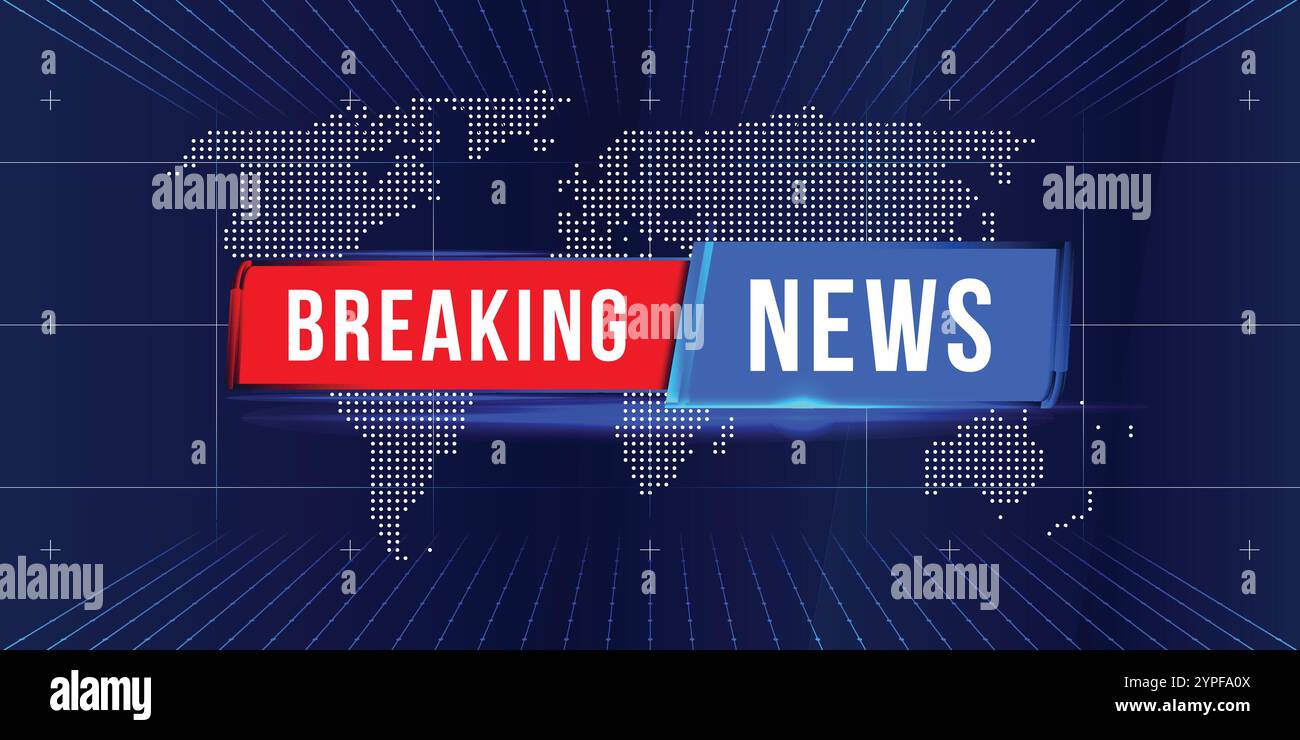 Breaking News Highlighted Title Box. Vector Illustration Stock Vector ...